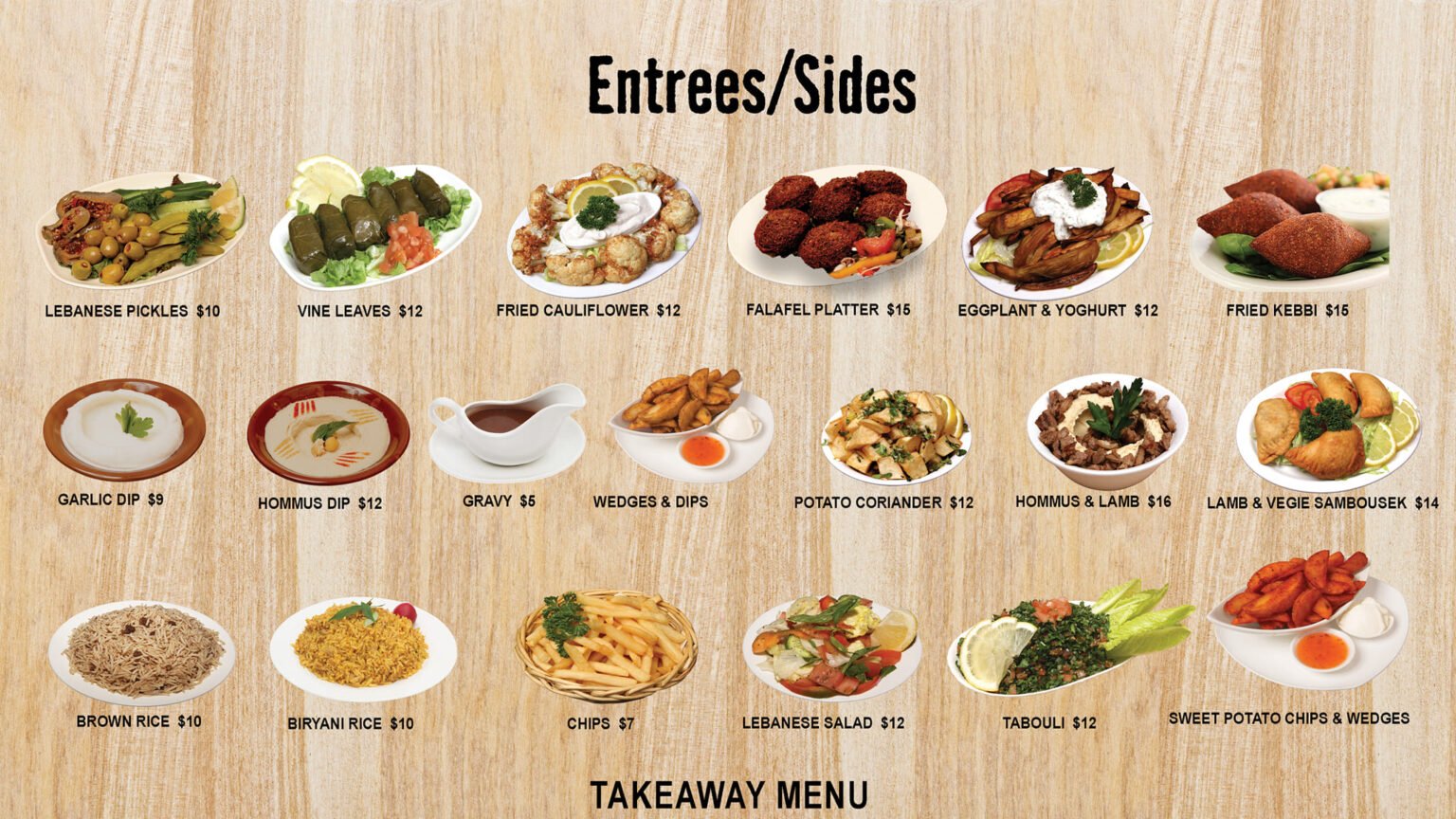 Menu - Little Lebanon Restaurant